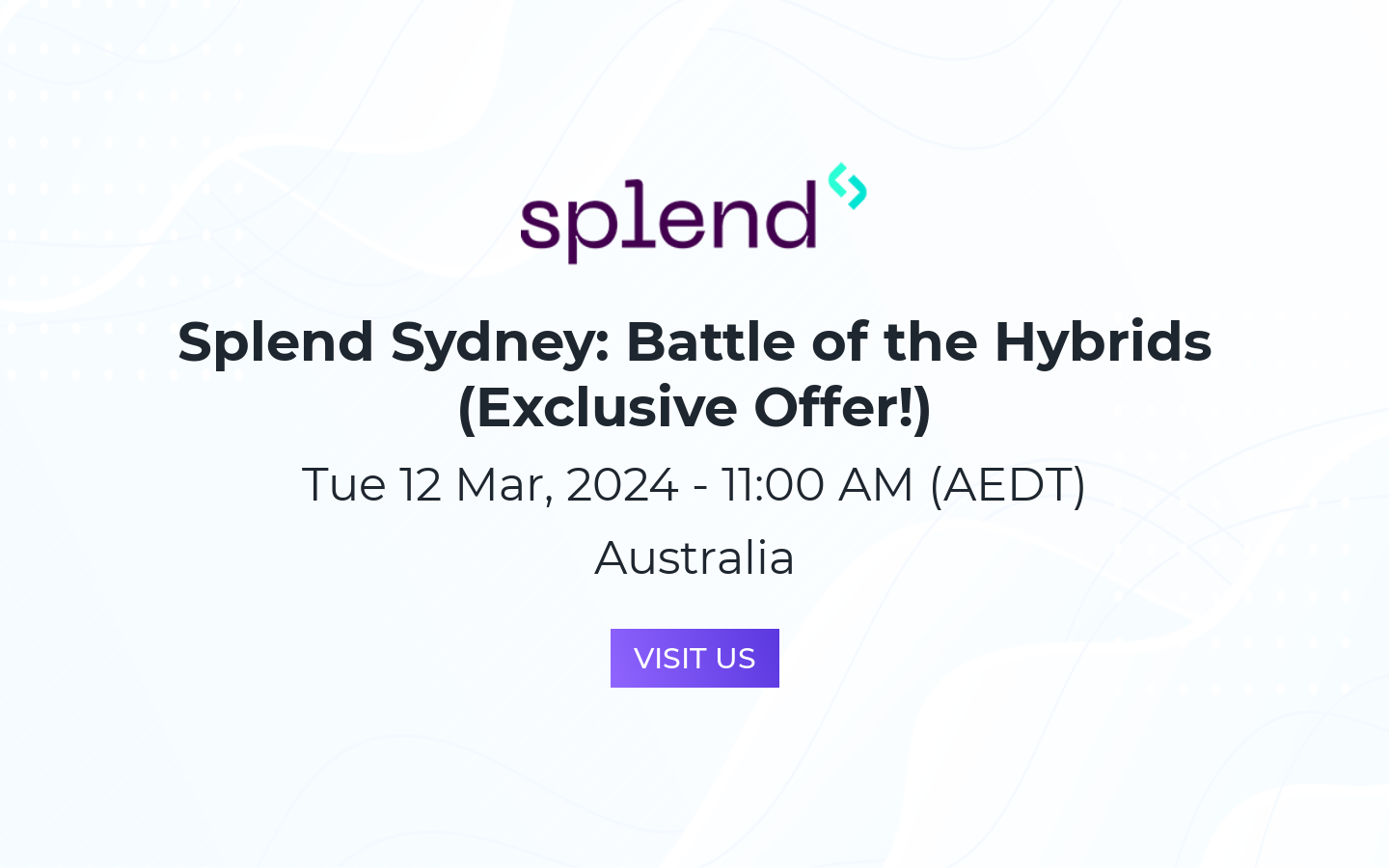 Splend Sydney: Battle of the Hybrids (Exclusive Offer!)